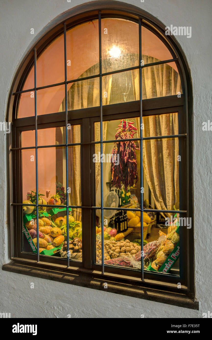 Market Window, Amalfi, Italy Stock Photo - Alamy
