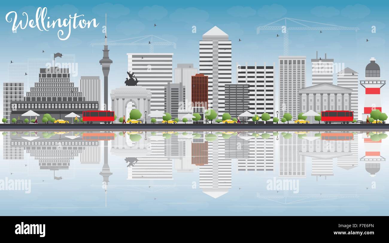 Downtown wellington Stock Vector Images - Alamy