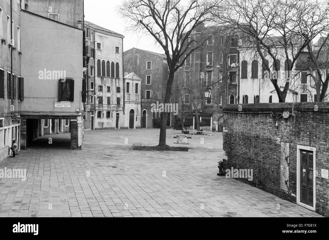 Italy, Venice, the Old Ghetto square Stock Photo - Alamy
