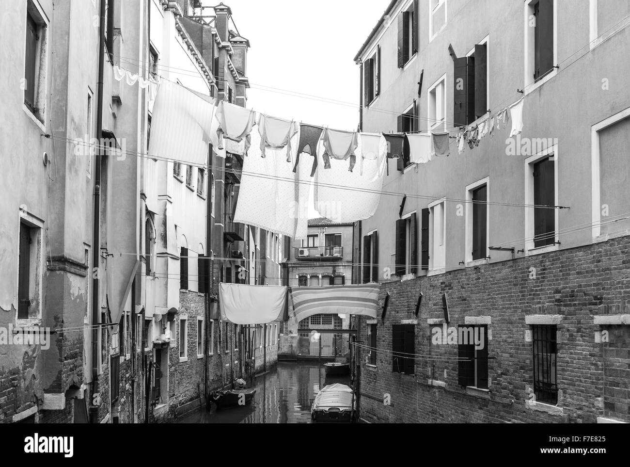 Italy, Venice, houses and laundry in the Old Ghetto Stock Photo - Alamy