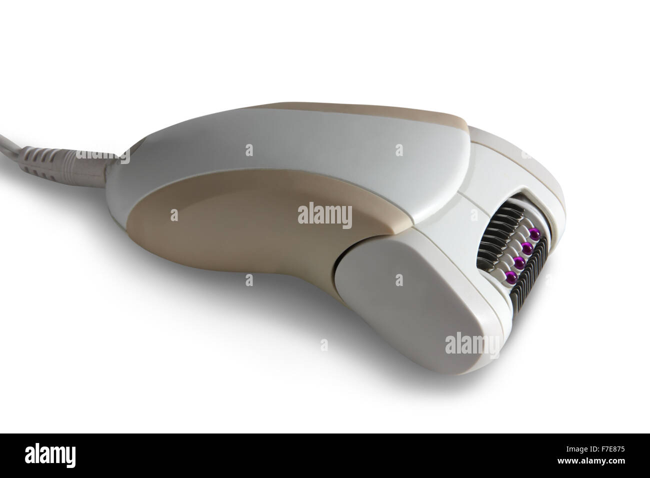 Electric epilator isolated on over white background Stock Photo - Alamy
