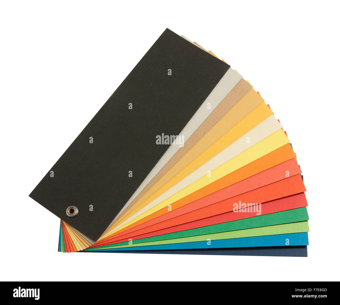 Opened color guide book isolated on white Stock Photo - Alamy