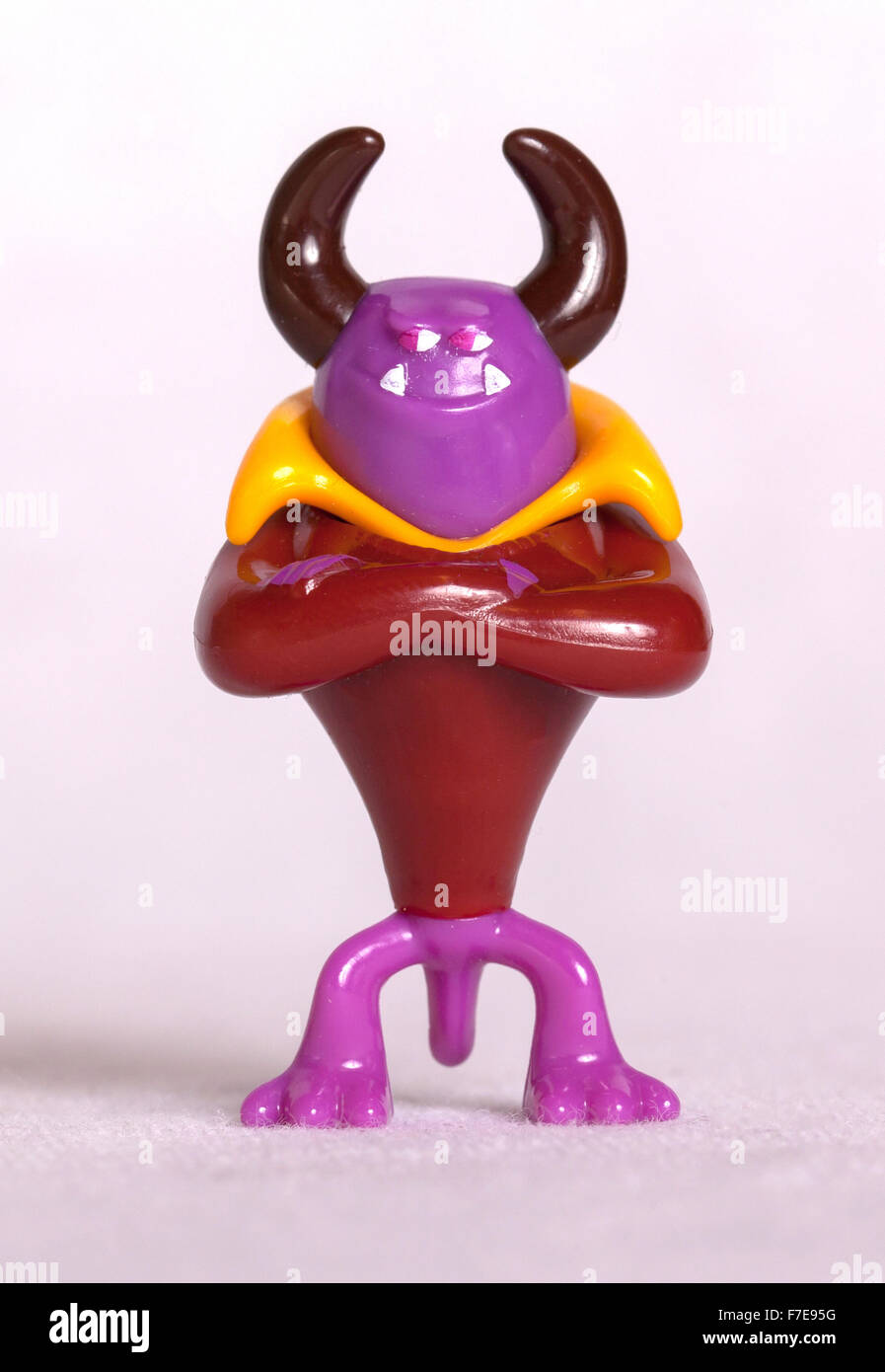 Funny devil made of plasticine isolated over white Stock Photo - Alamy