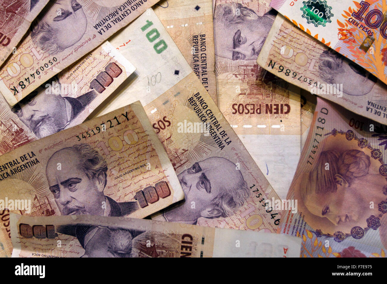 Argentinian peso pesos going down the drain. Inflation devaluation ...