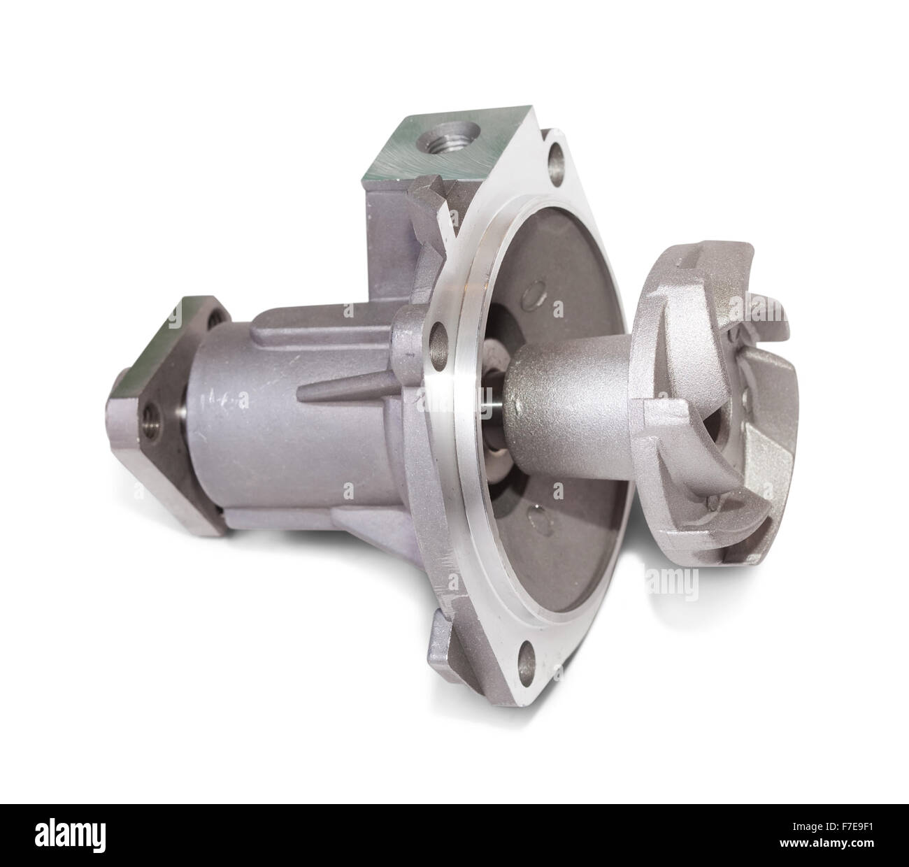 automotive water pump. Isolated on white with clipping path Stock Photo ...