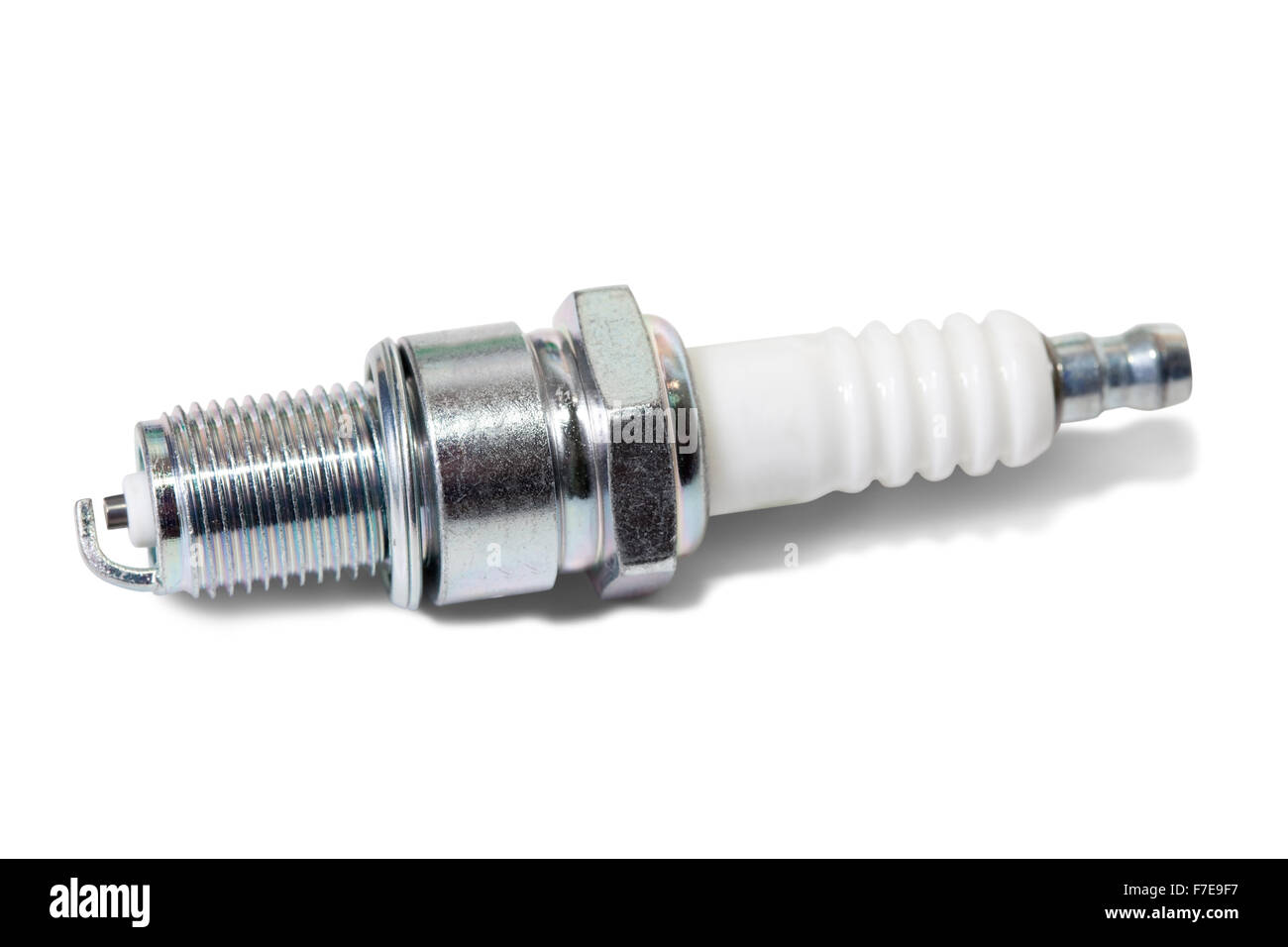 Spark plug. Isolated on white background with clipping path Stock Photo ...