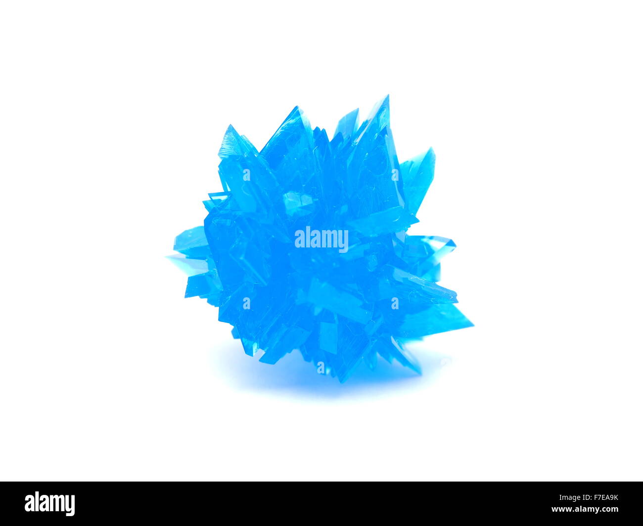 blue crystal on a white background Stock Photo - Alamy