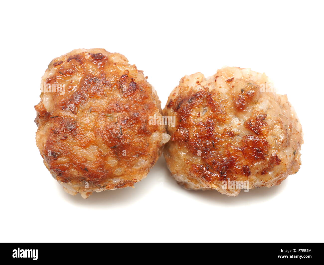 cutlets on a white background Stock Photo - Alamy