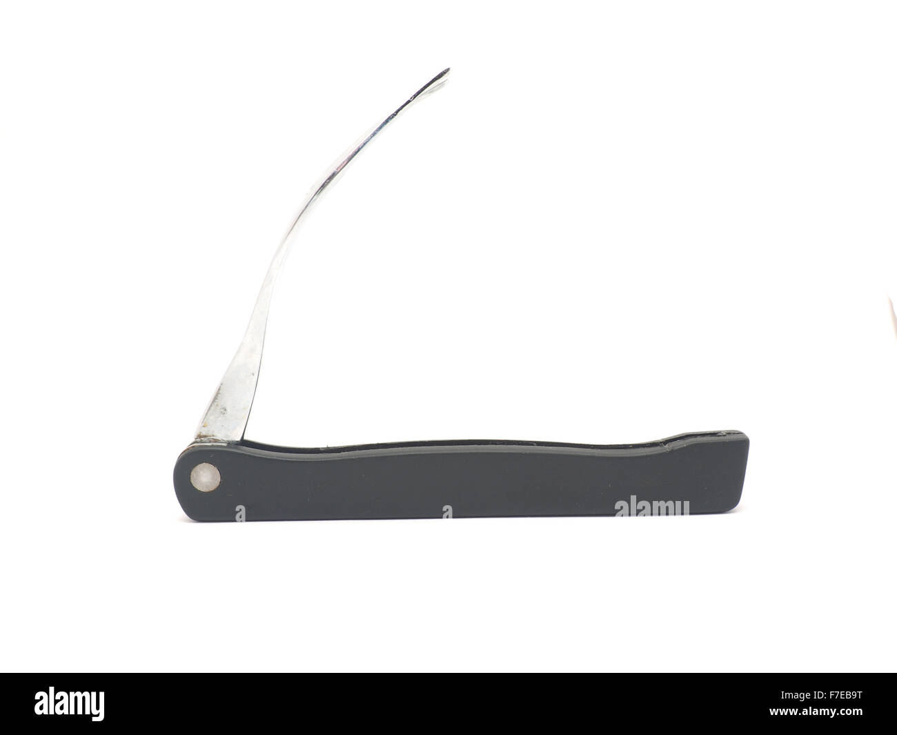 Folding travel fork on a white background Stock Photo - Alamy