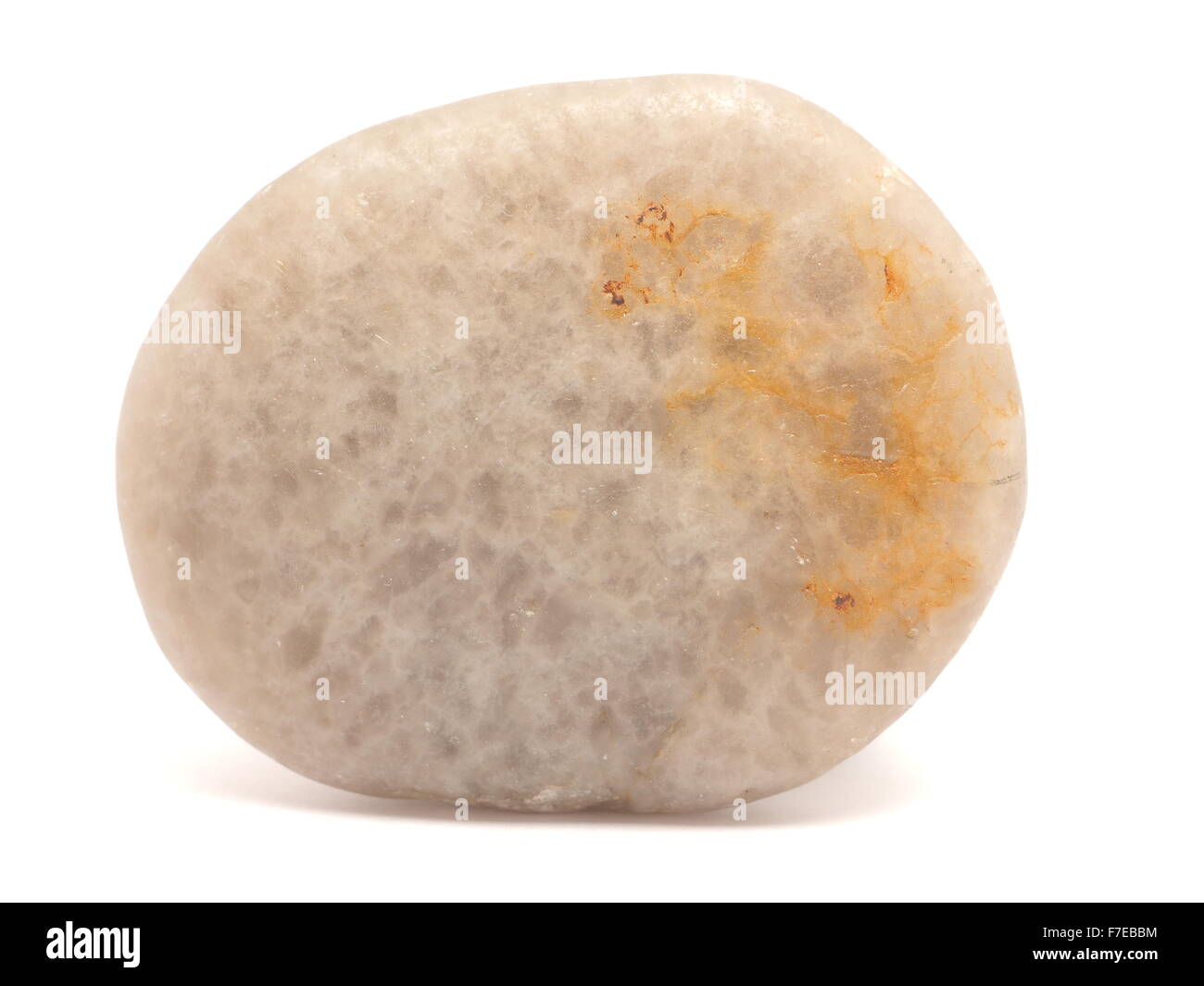 pebble on a white background Stock Photo - Alamy