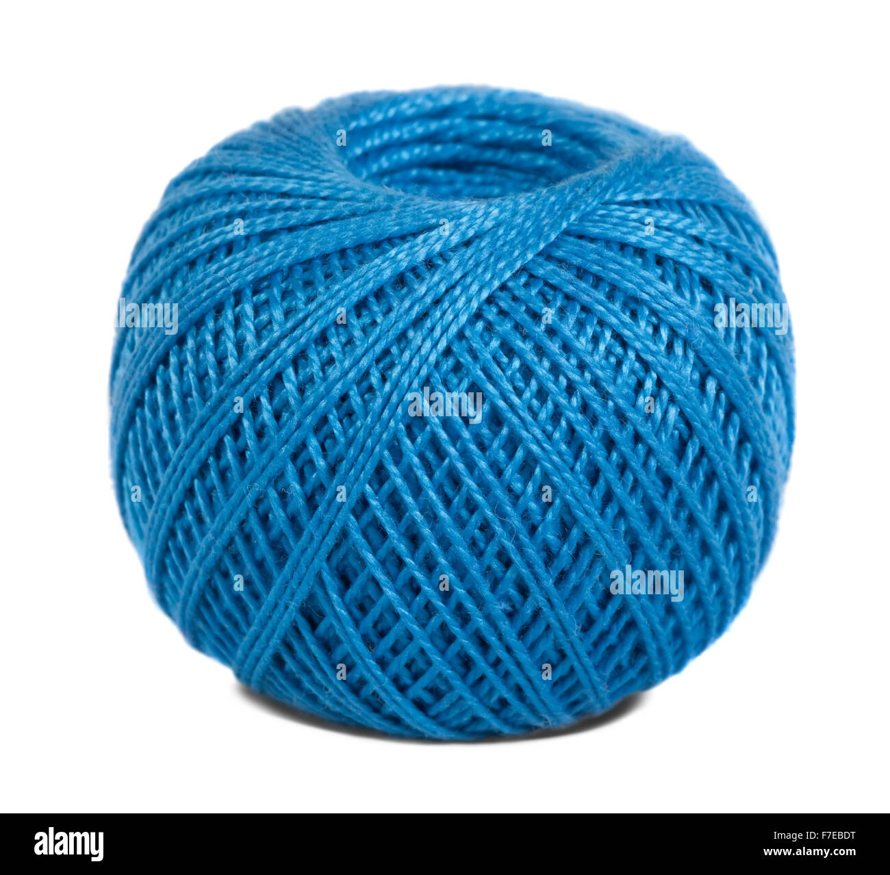 Blue embroidery floss. Isolated on white background Stock Photo - Alamy