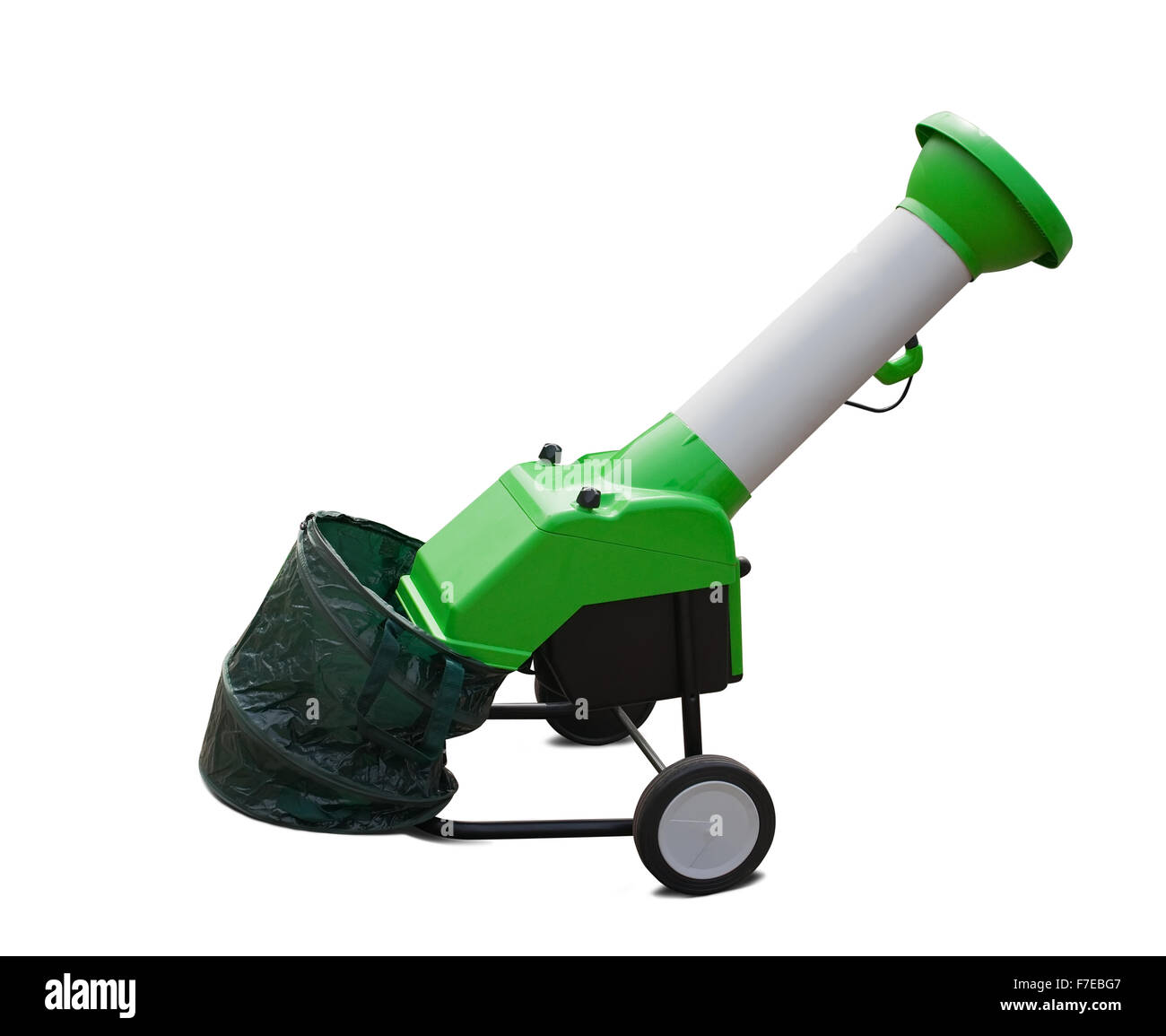 Garden shredder. Isolated over white with clipping path Stock Photo - Alamy