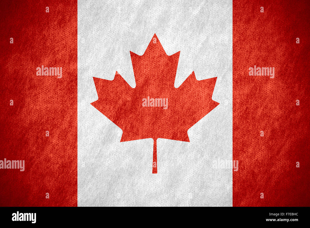 flag of Canada or Canadian banner on canvas texture Stock Photo - Alamy