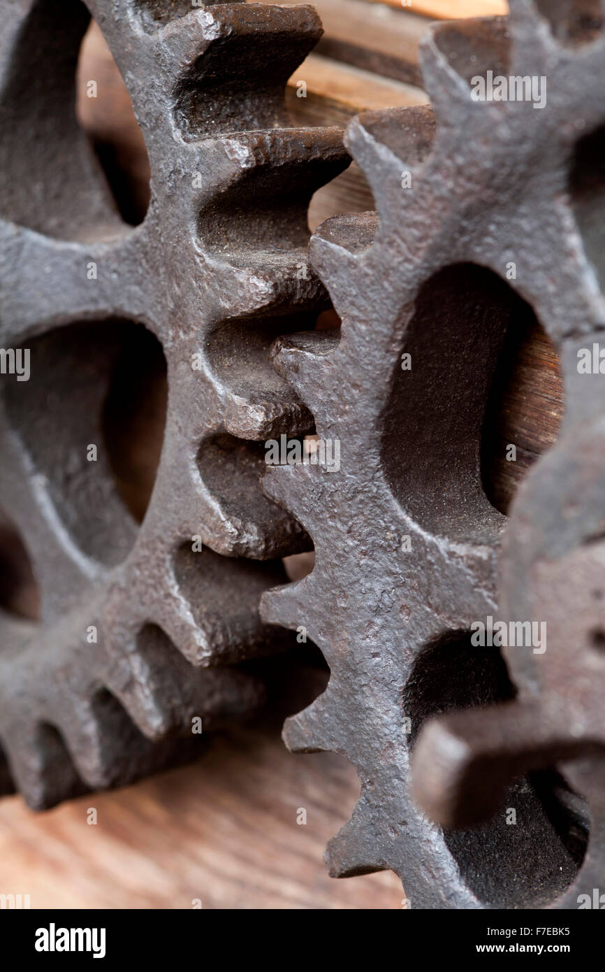 Vintage gear wheel hi-res stock photography and images - Alamy