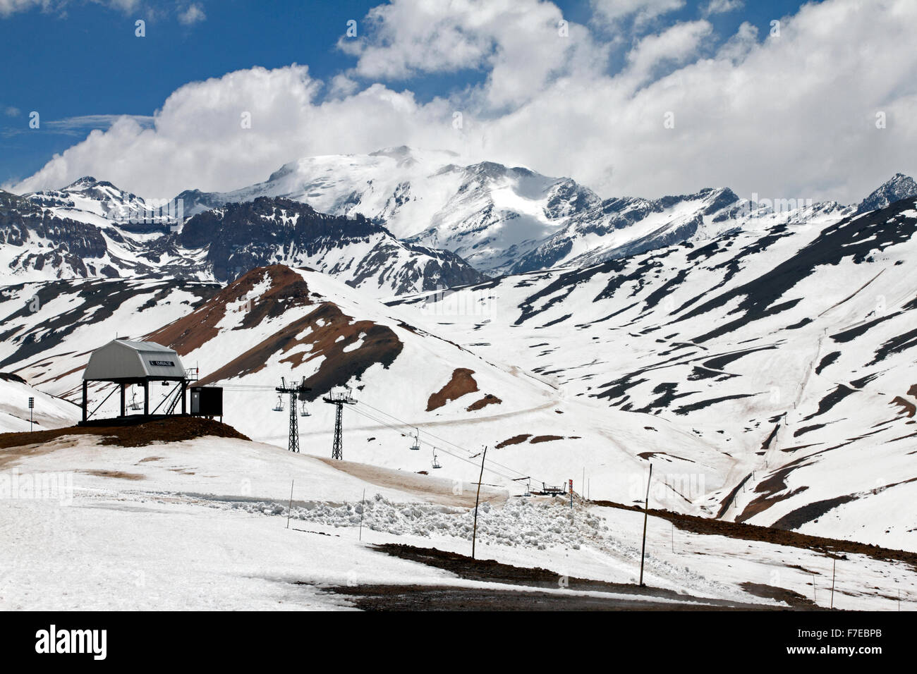 Valle Nevado, Andes Chile Stock Photo - Alamy