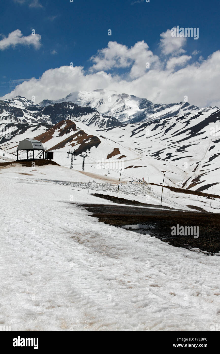 Valle Nevado, Andes Chile Stock Photo - Alamy
