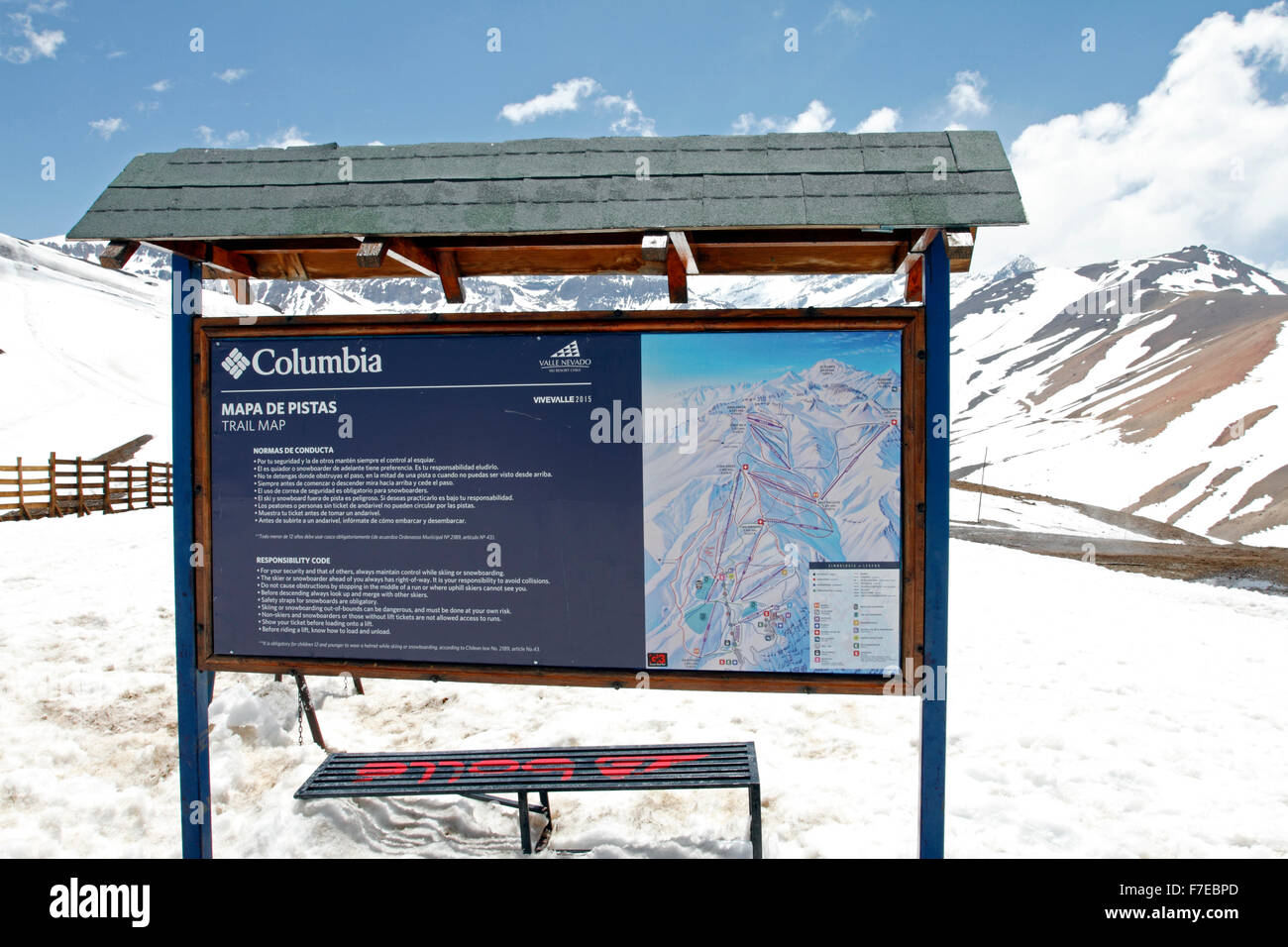 Valle Nevado, Andes Chile Stock Photo - Alamy
