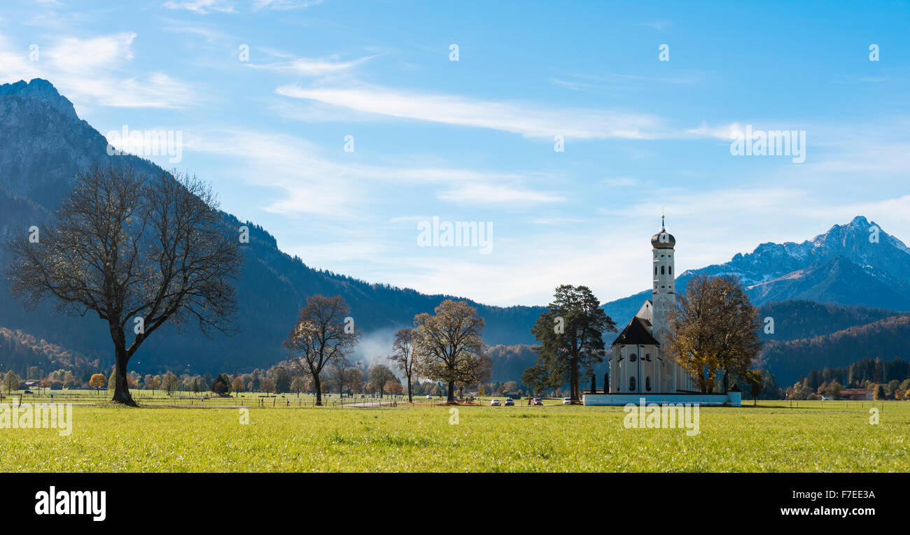 Pilgrimage church of St. Coloman, Schwangau, Fussen, Ostallgaeu, Allgäu ...