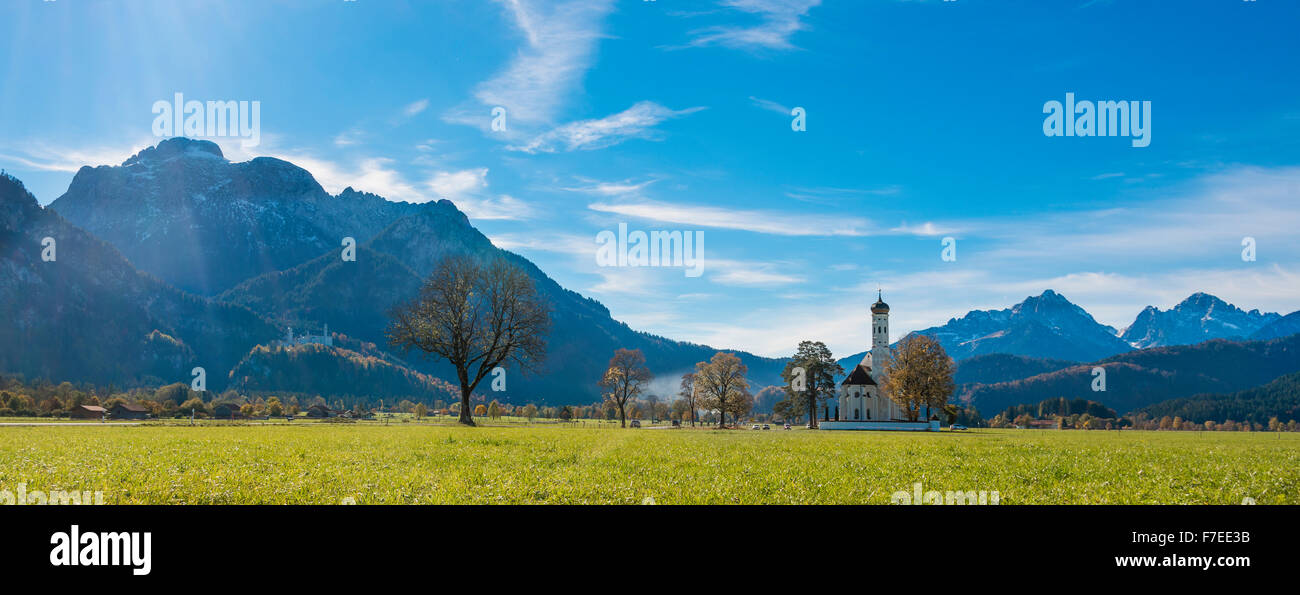 Pilgrimage church of St. Coloman, Schwangau, Fussen, Ostallgaeu, Allgäu ...