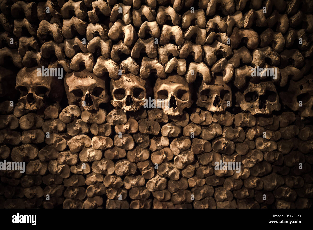 Catacombs human skulls bones hi-res stock photography and images - Alamy