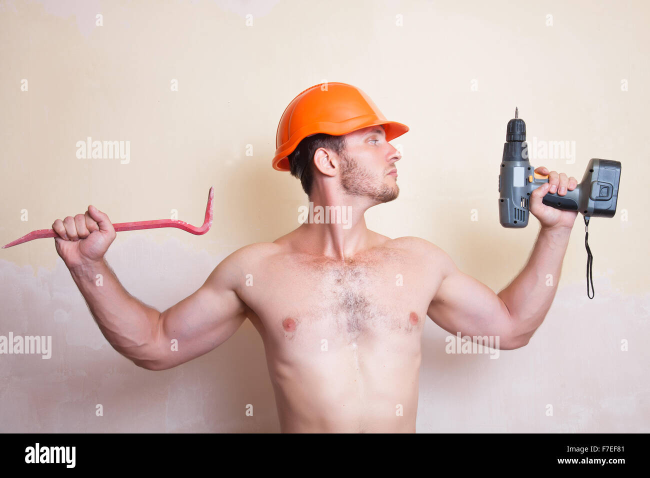 Person holding crowbar in hi-res stock photography and images - Alamy