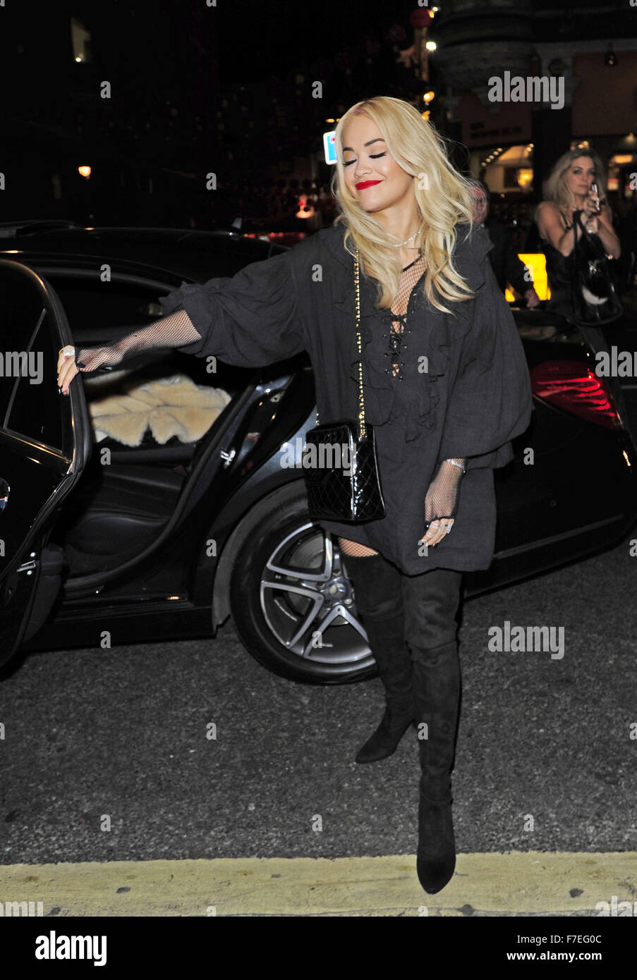 Celebrities night out soho house hi-res stock photography and images ...