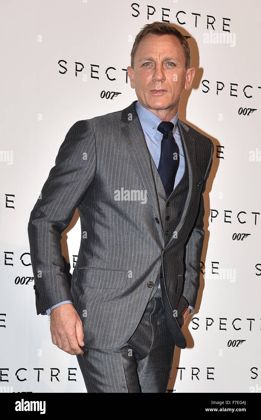 James Bond 'Spectre' Rome premiere - Arrivals Featuring: Daniel Craig ...