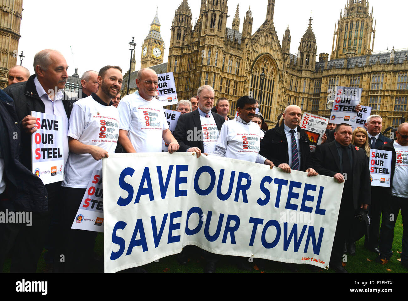 Steel workers from across the UK held a ‘Save Our Steel’ protest at Old ...