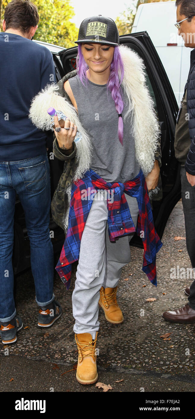 X Factor contestants Alien Uncovered arrive at rehearsals for this ...