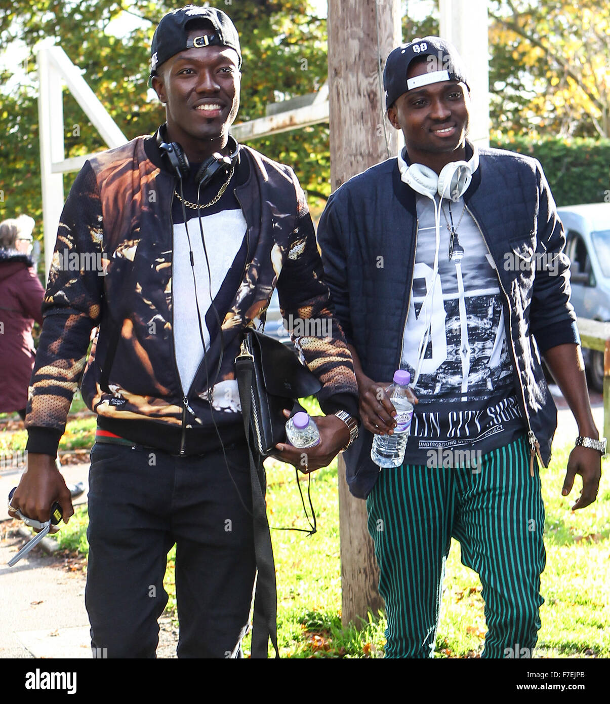 X Factor contestants Reggie 'N' Bollie arrive at rehearsals for this ...