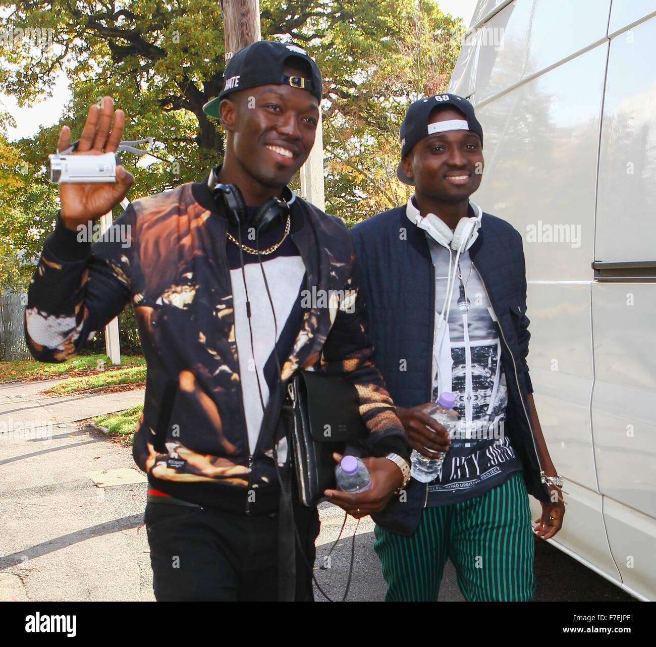 X Factor contestants Reggie 'N' Bollie arrive at rehearsals for this ...