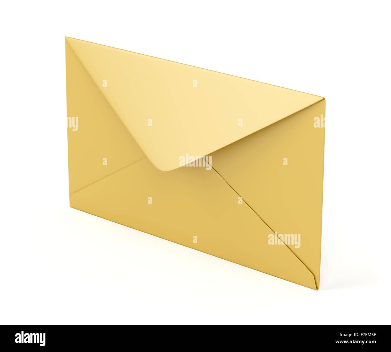 Open envelope on white background Stock Photo - Alamy