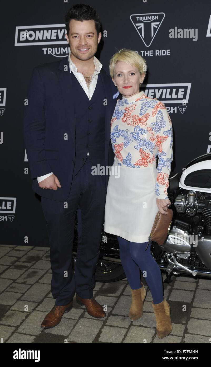 Triumph Bonneville launch party - Arrivals Featuring: lucy speed ...