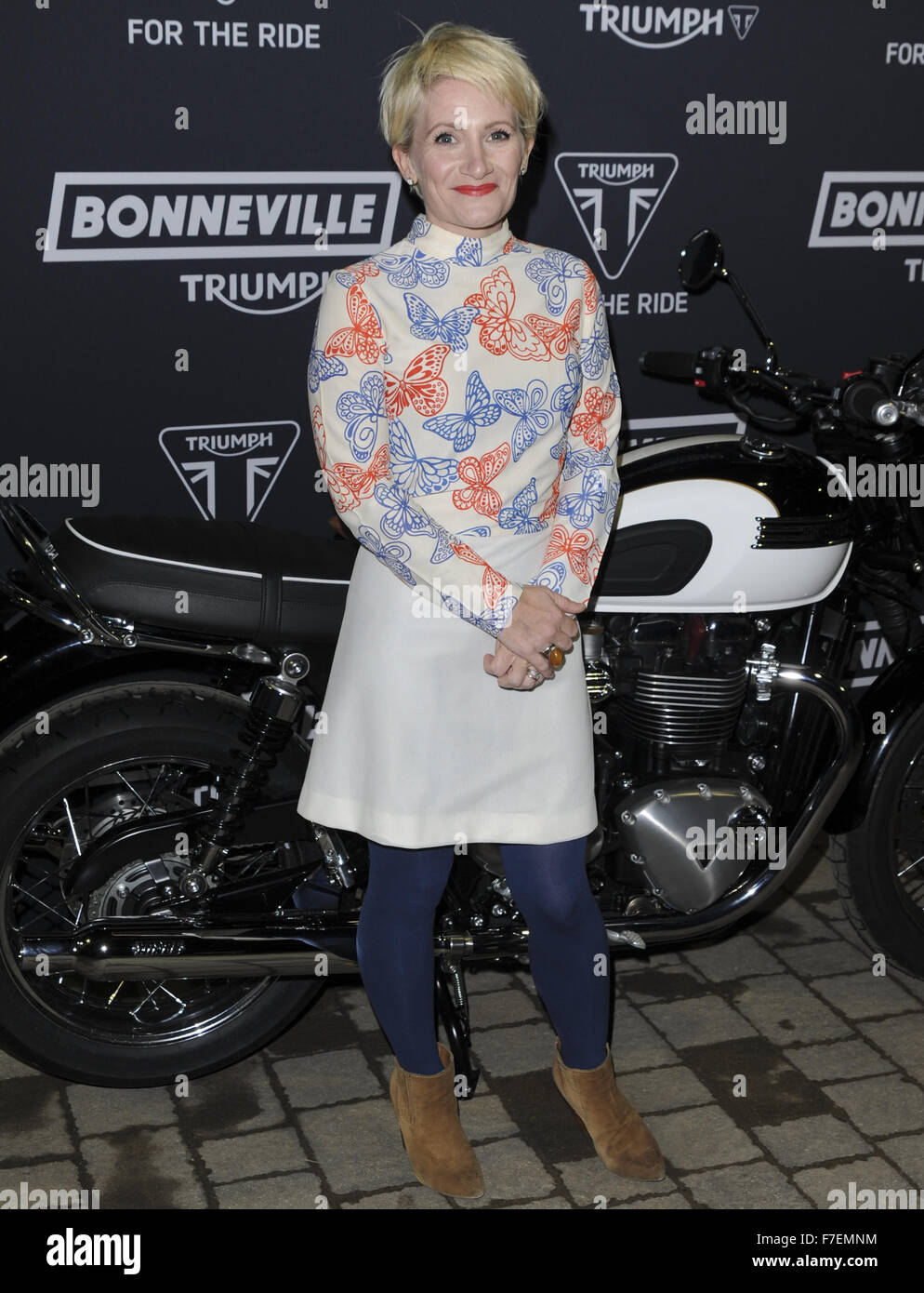 Triumph Bonneville launch party - Arrivals Featuring: lucy speed Where ...