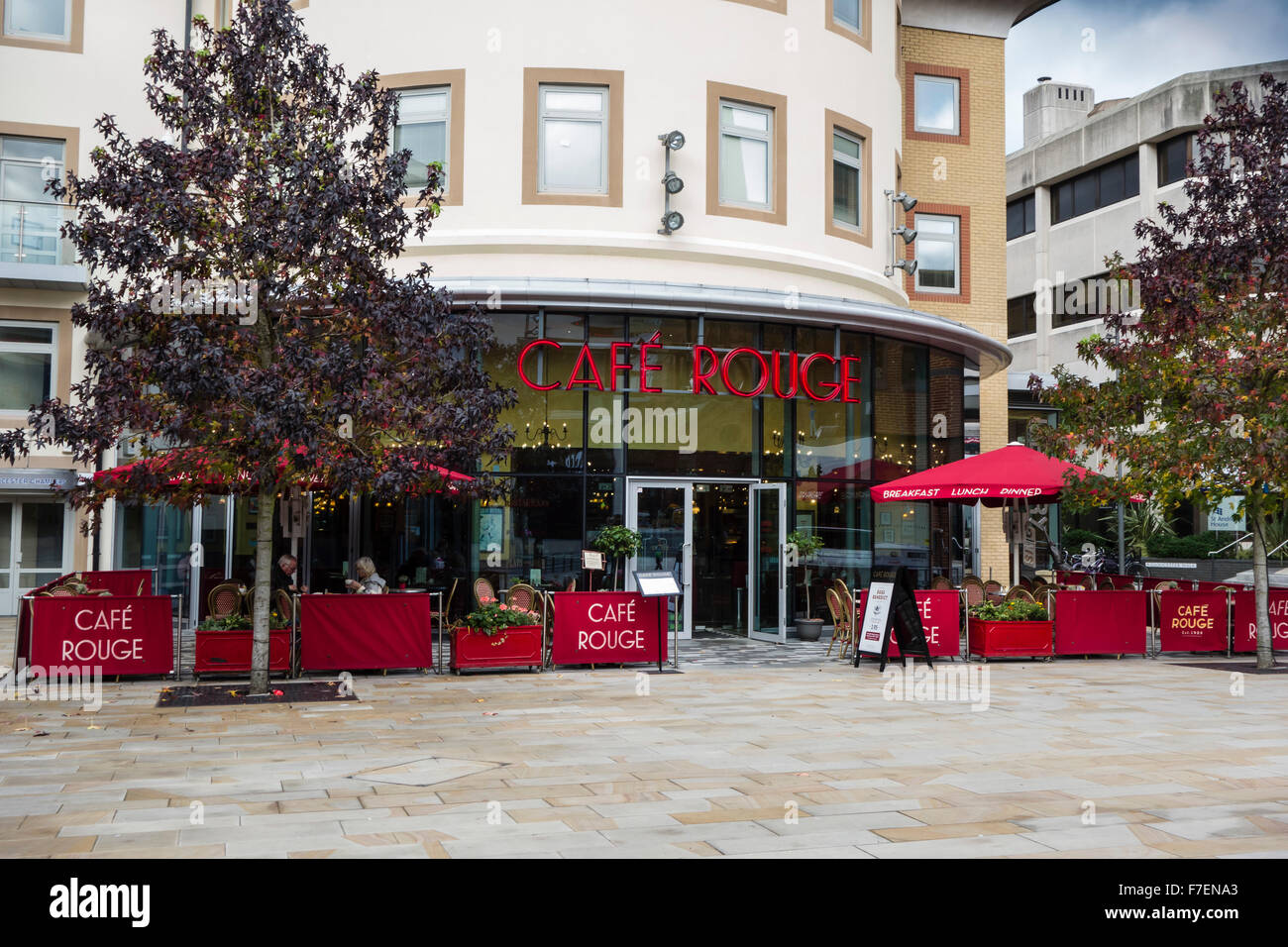 Cafe Rouge French Restaurant Entrance, Woking, Surrey, England, UK ...