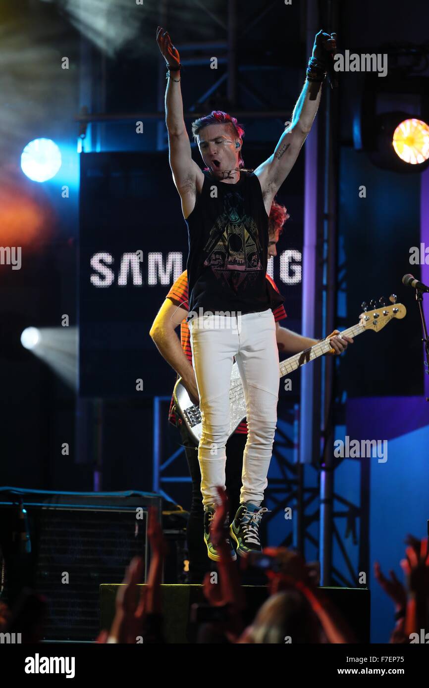 Walk The Moon seen performing live for Jimmy Kimmel Live Featuring ...