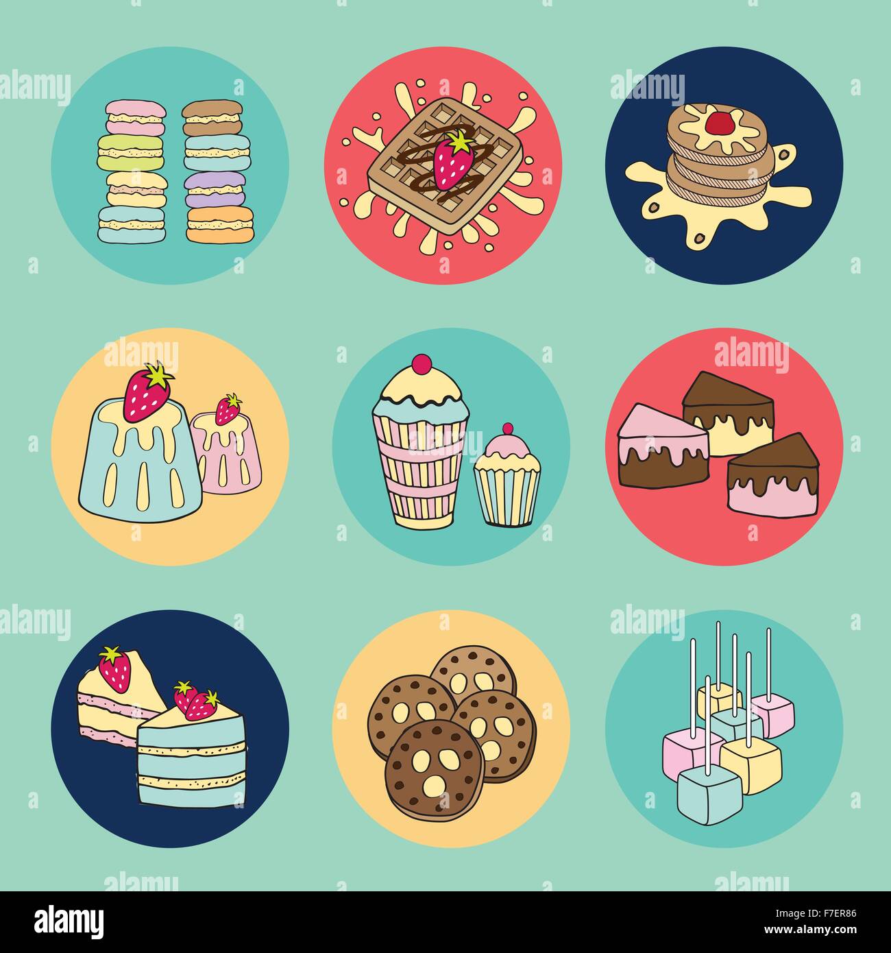 Icons doodle coffee Stock Vector Images - Alamy