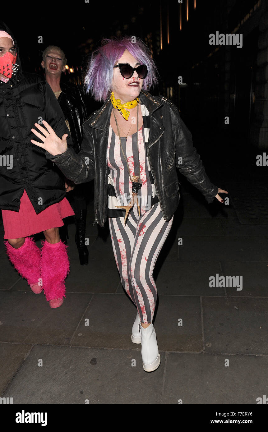Celebrities attending various Halloween parties all over London ...