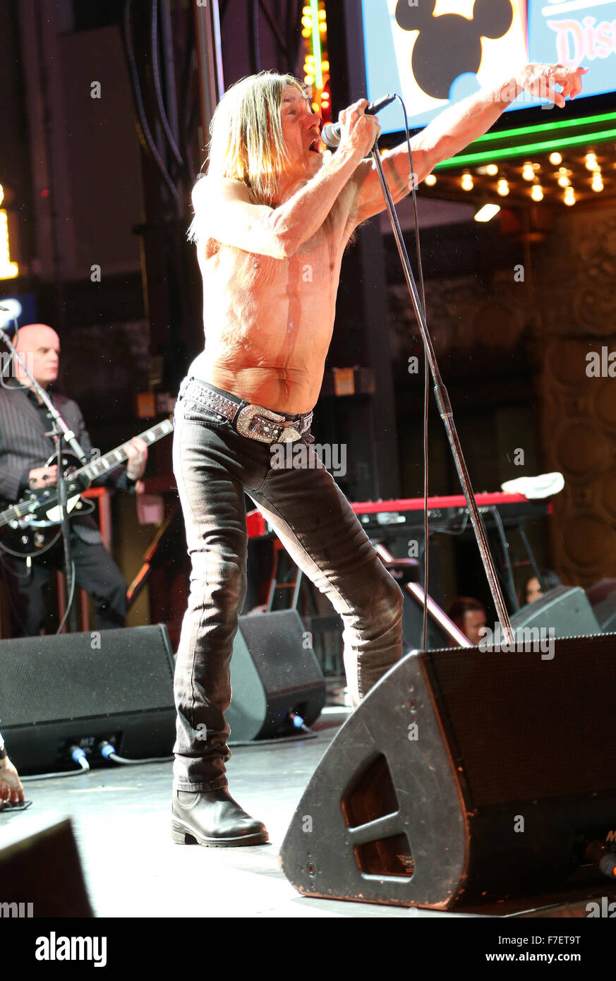 Iggy Pop performs live at the Los Angeles premiere of 'Ash vs. Evil ...