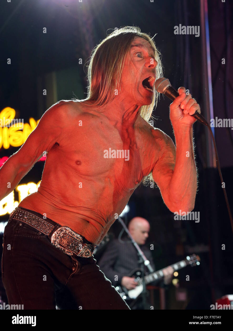 Iggy Pop performs live at the Los Angeles premiere of 'Ash vs. Evil ...