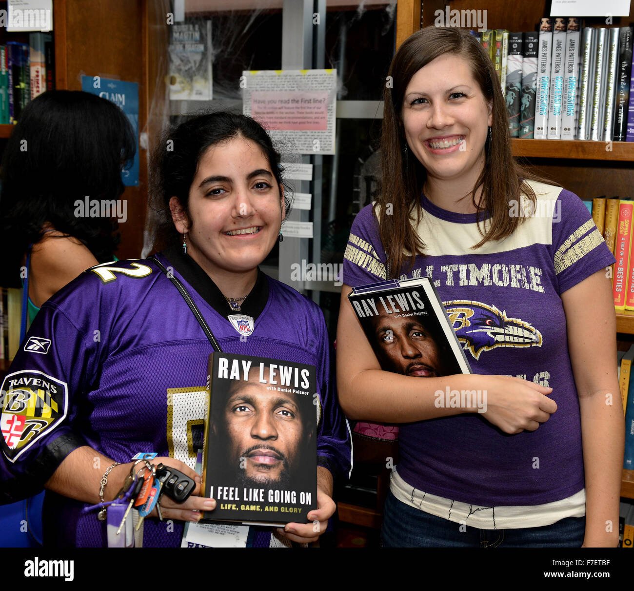Ray Lewis signs copies of his book 'I Feel Like Going On: Life, Game ...