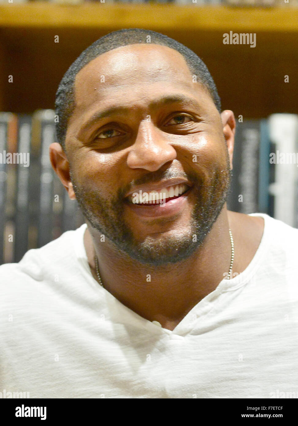 Ray Lewis signs copies of his book 'I Feel Like Going On: Life, Game ...