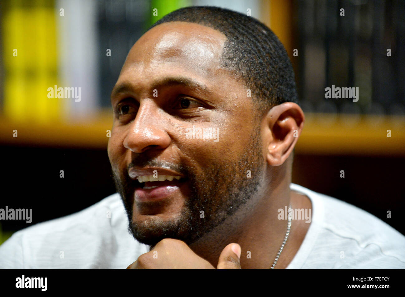 Ray Lewis signs copies of his book 'I Feel Like Going On: Life, Game ...