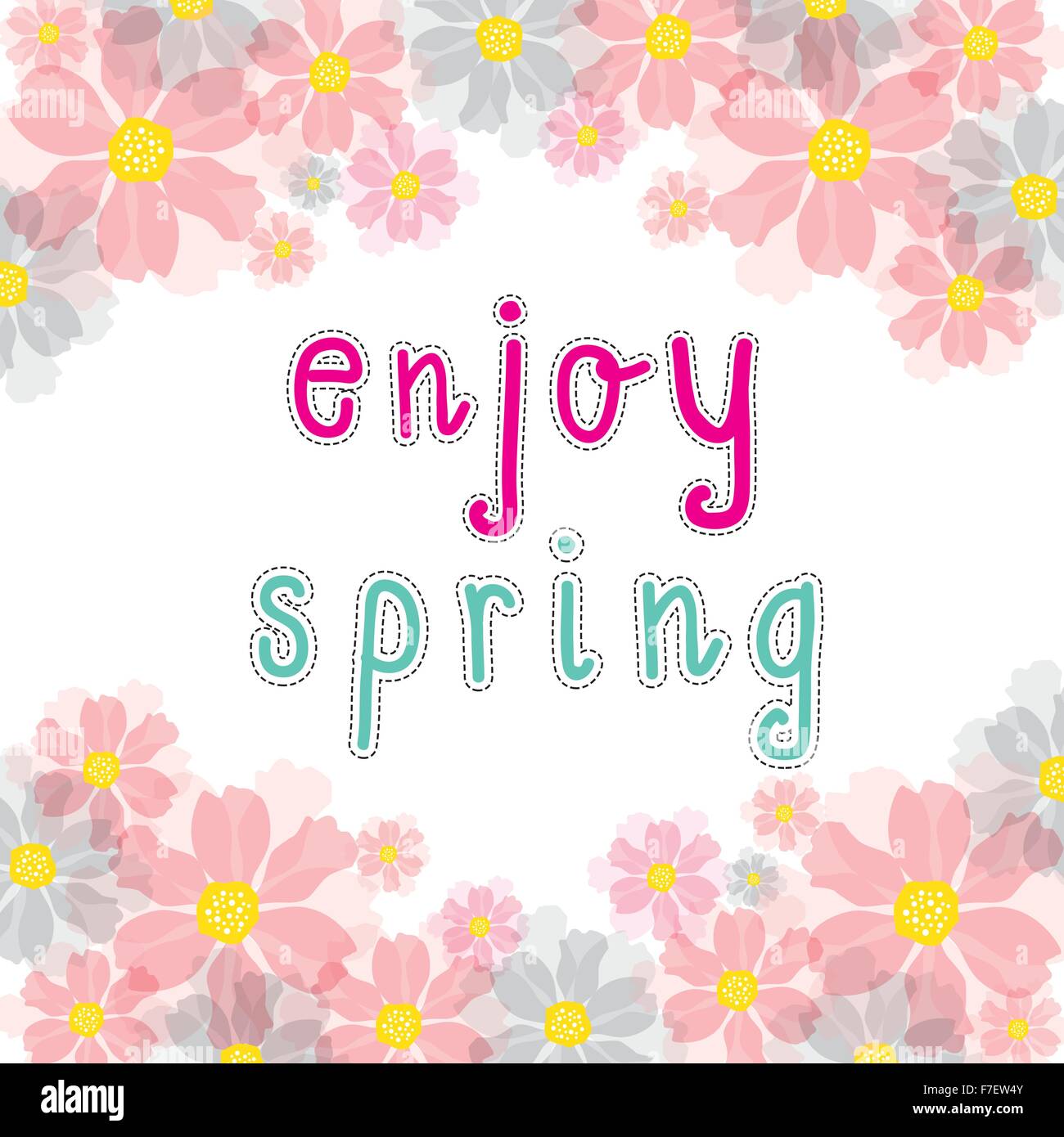 Enjoy cherry blossom Stock Vector Images - Alamy