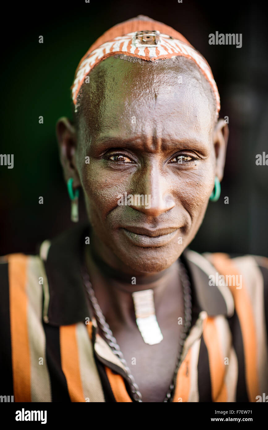 Portrait of Bashe, Adulba Market, Omo Valley, Ethiopia Stock Photo - Alamy