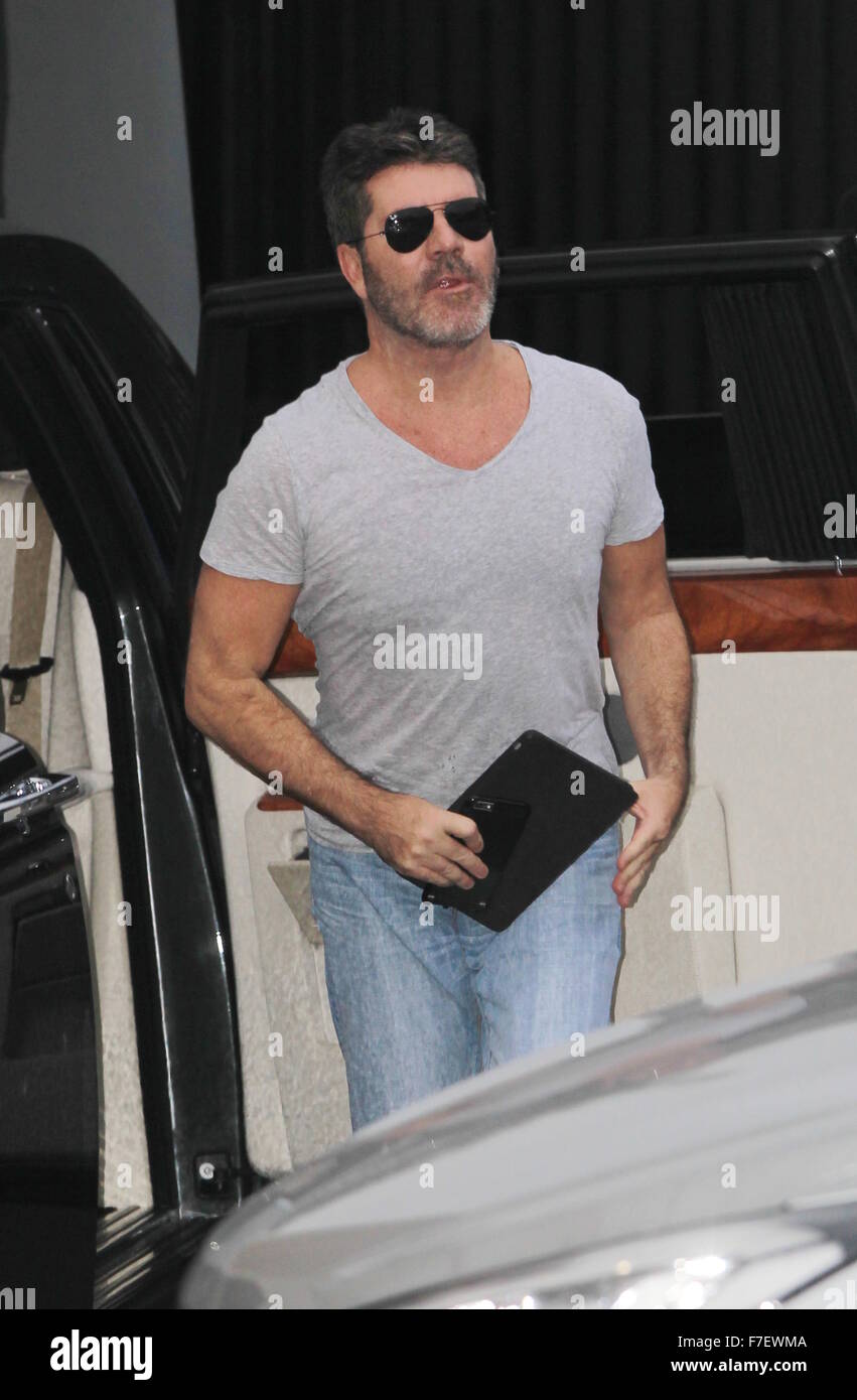 'X Factor' contestants and judges arrive at live show rehearsals ...