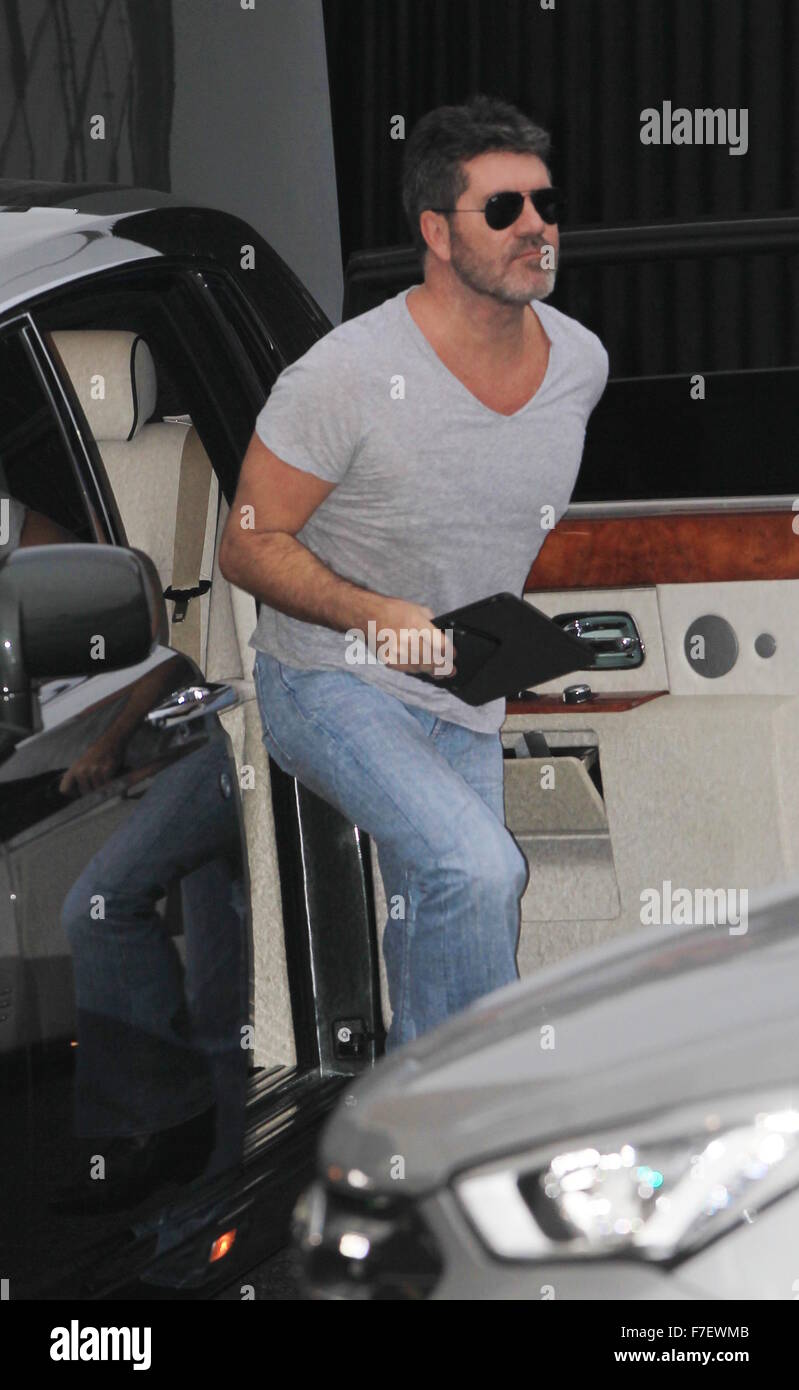 'X Factor' contestants and judges arrive at live show rehearsals ...