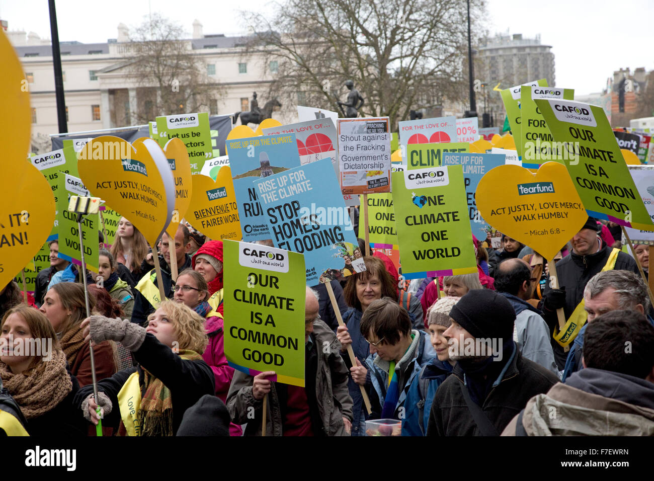 People's climate change march London 2015 Stock Photo - Alamy