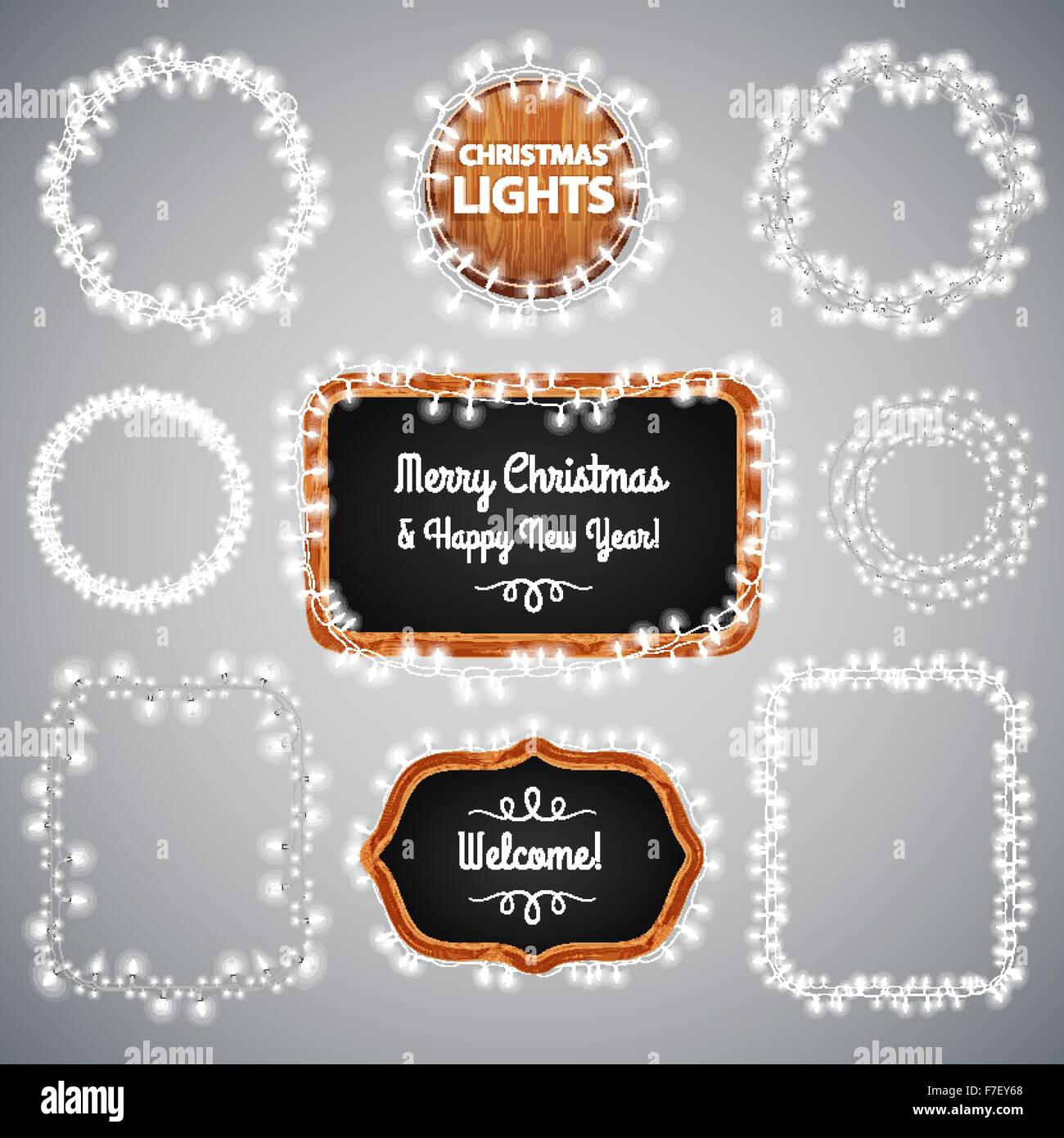 Party lights border Stock Vector Images - Alamy