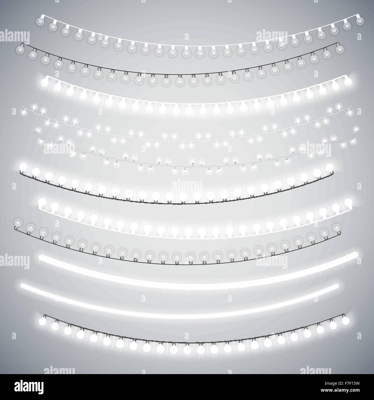 Lights bulb garlands frame Stock Vector Images - Alamy